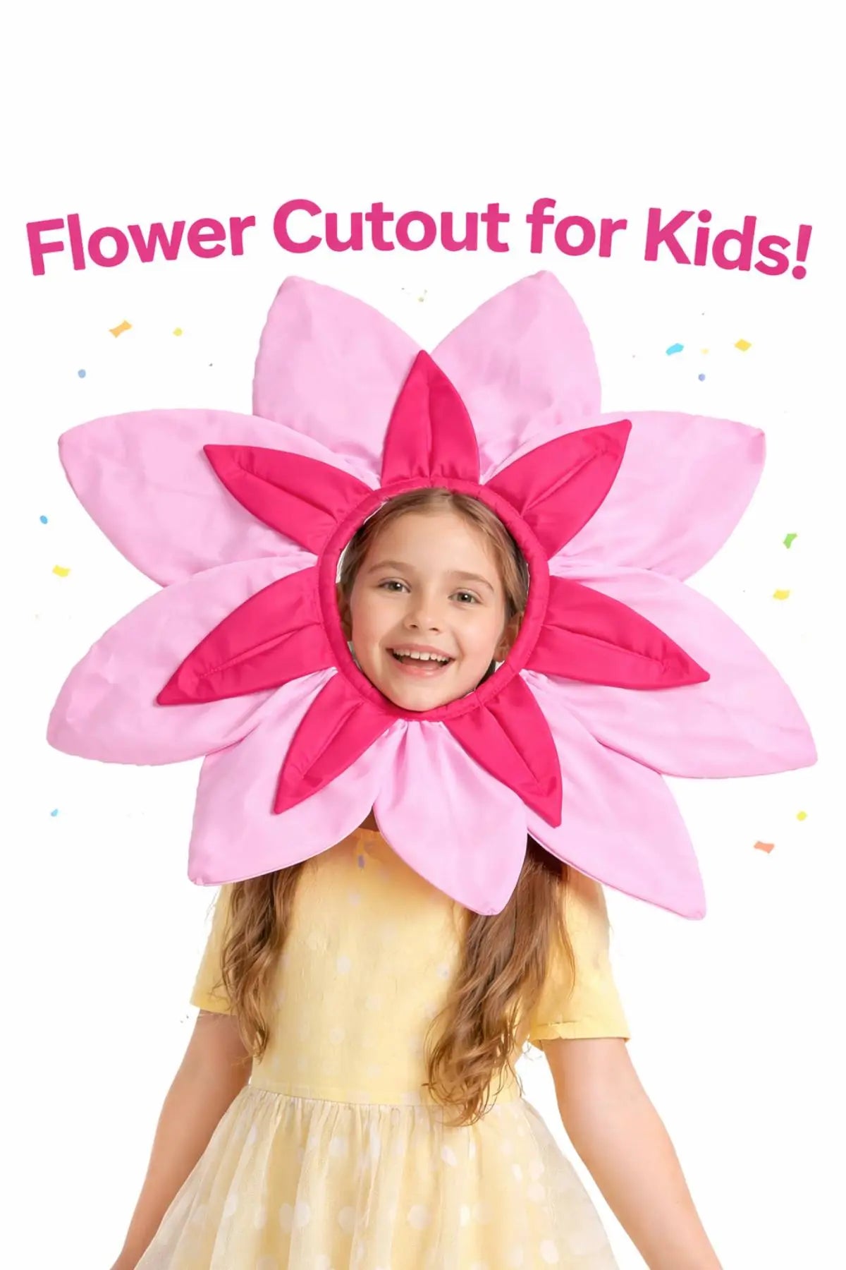 Fancydresswale Kids Pink Flower Cutout Headgear for Fancy Dress ...