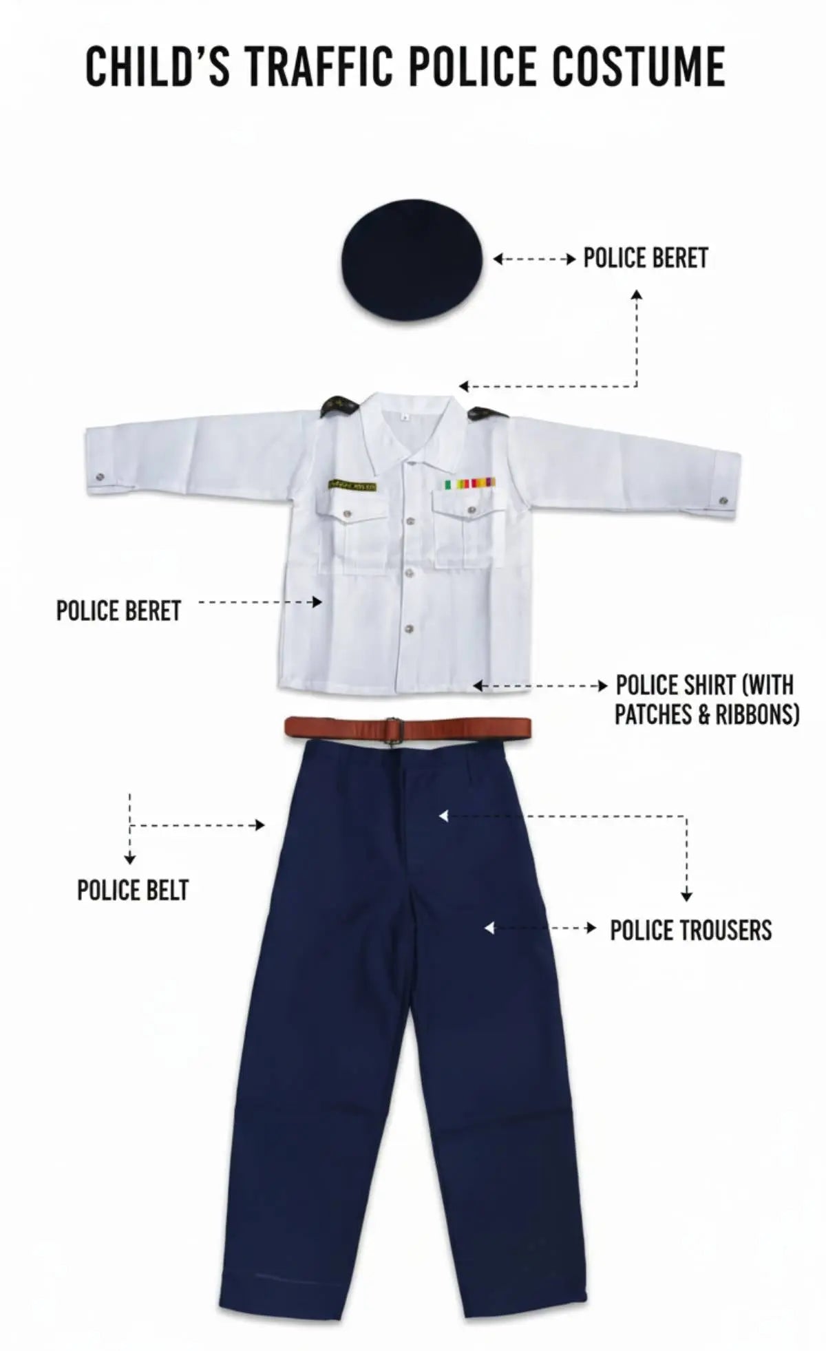 kids fancy dress Fancydresswale Kids Traffic Police Fancy Dress Costume ...