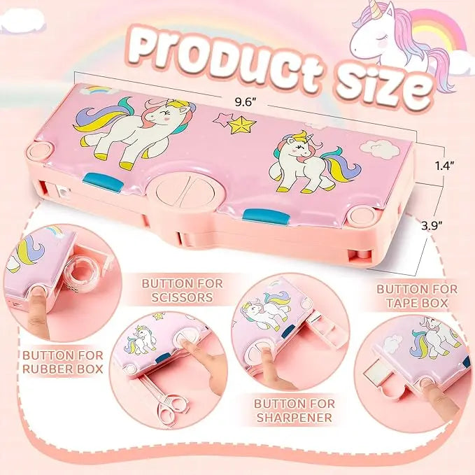 Fancydresswale Unicorn Pencil Box for girls, Girl Pencil Box for ...